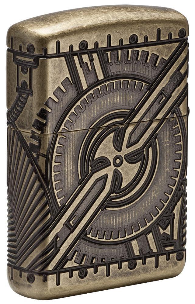 Zippo Armor 360-degree Antique Brass Steampunk Lighter – Zippo USA