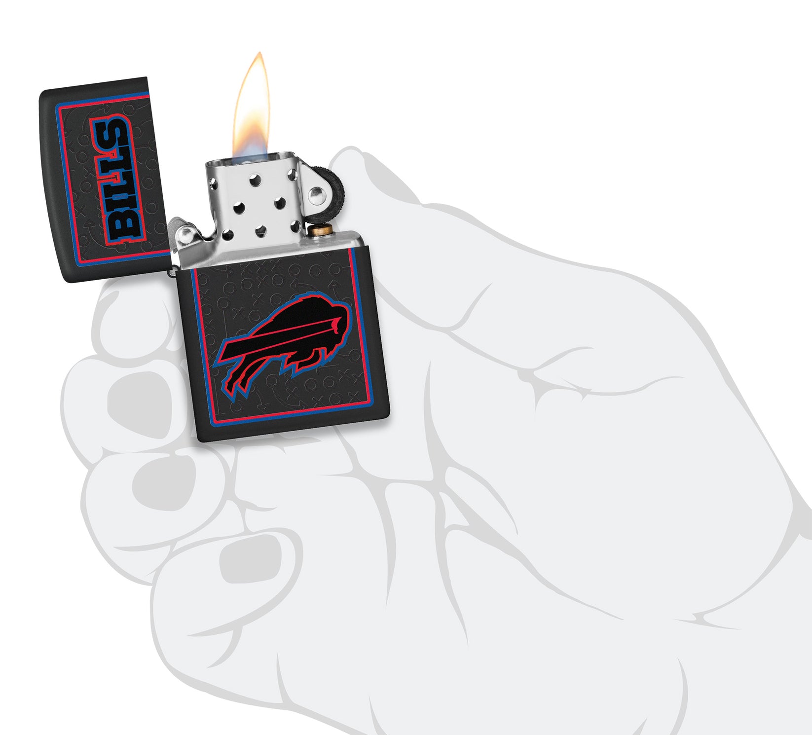 Zippo NFL Buffalo Bills Black Matte Windproof Lighter – Zippo USA