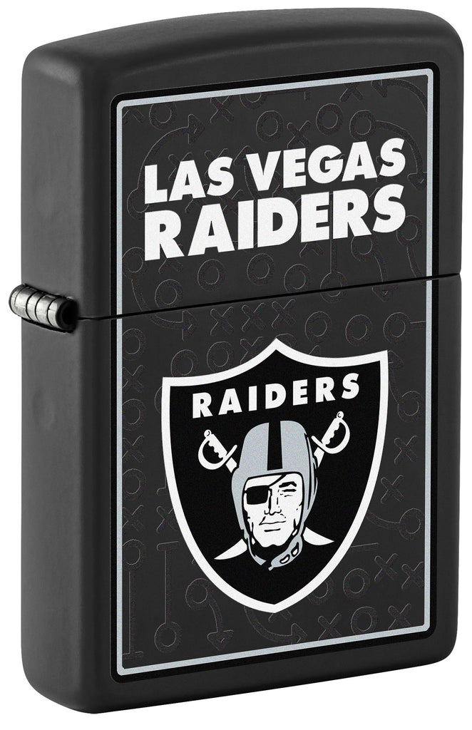 Zippo NFL Las Vegas Raiders Black Matte Windproof Lighter | Zippo USA