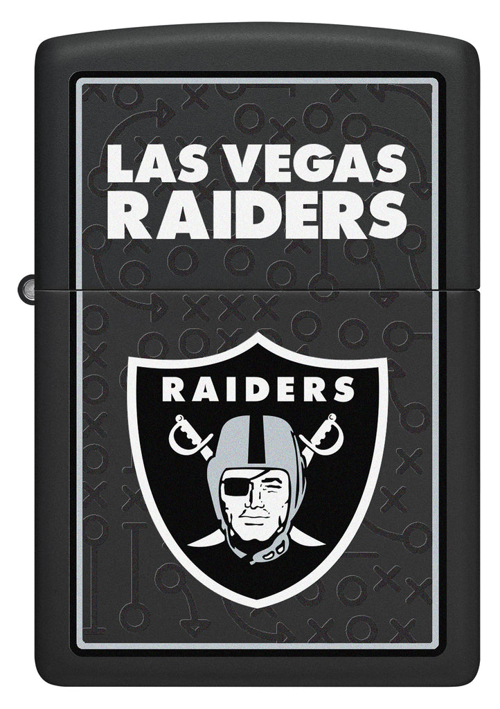 Zippo NFL Las Vegas Raiders Black Matte Windproof Lighter | Zippo USA