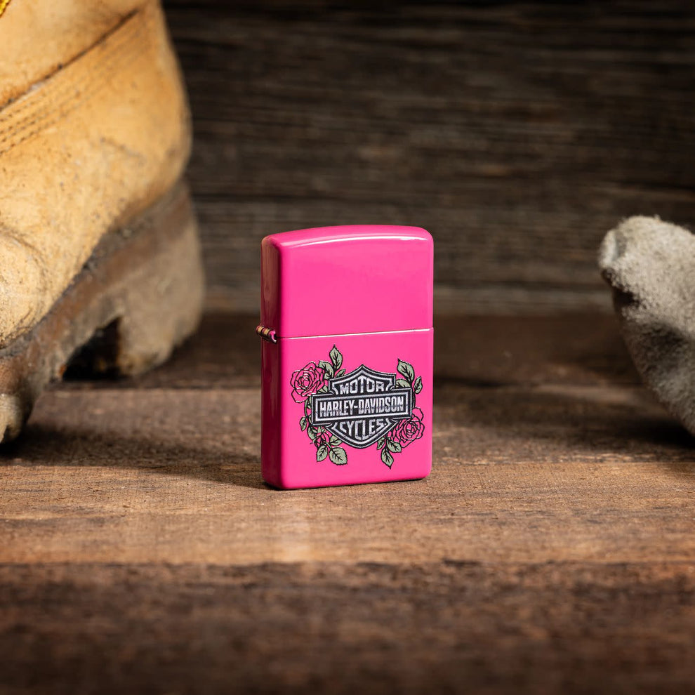 Zippo Harley-Davidson® Roses Frequency Windproof Lighter – Zippo USA