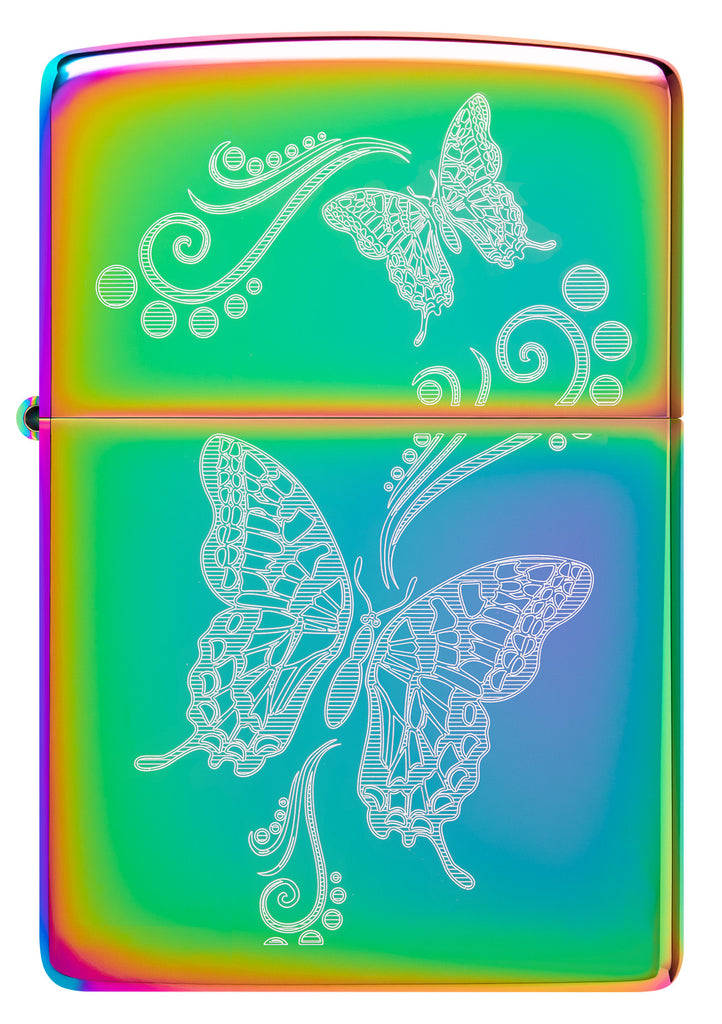 Zippo Butterfly Design Multi-Color Windproof Lighter | Zippo USA