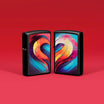 Zippo Whole Heart Set Design Black Matte Windproof Lighter – Zippo USA