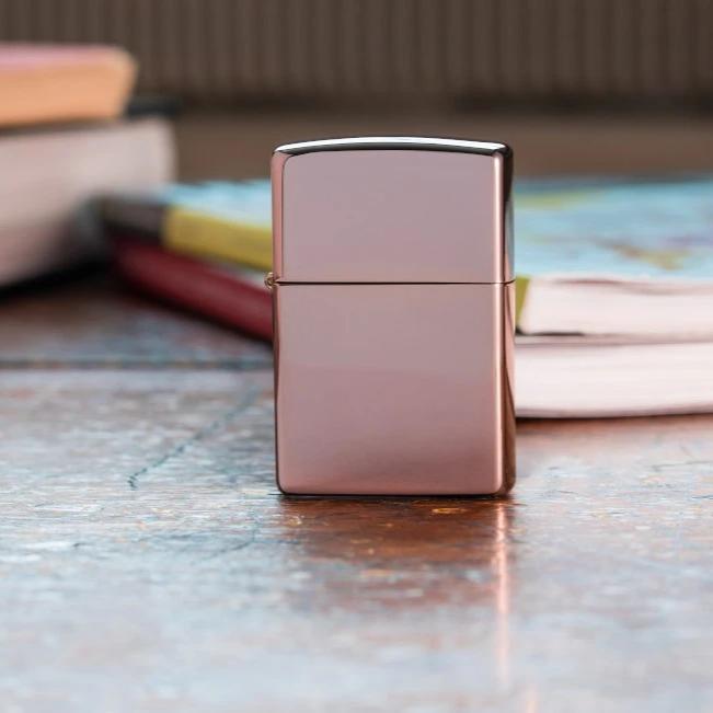 Classic High Polish Rose Gold Windproof Lighter – Zippo USA
