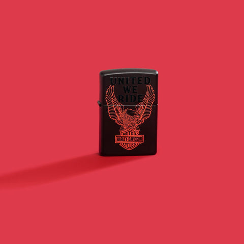 Zippo Harley-Davidson® Black Matte Windproof Lighter | Zippo USA