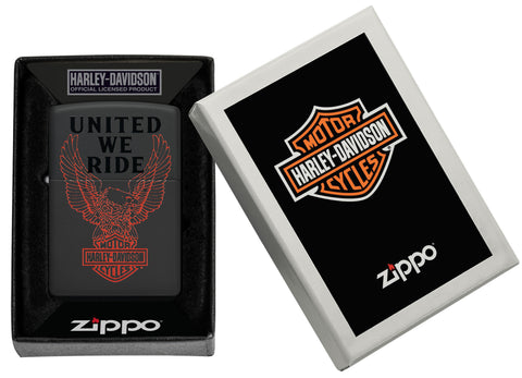 Zippo Harley-Davidson® Black Matte Windproof Lighter | Zippo USA