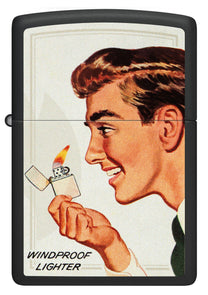Zippo Vintage Ad Lighter Set Matte Windproof Lighters – Zippo USA