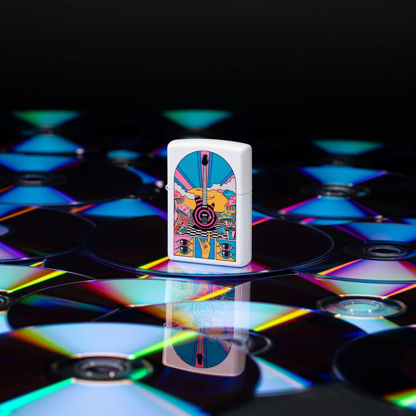 Zippo Retro Music Design White Matte Windproof Lighter – Zippo USA