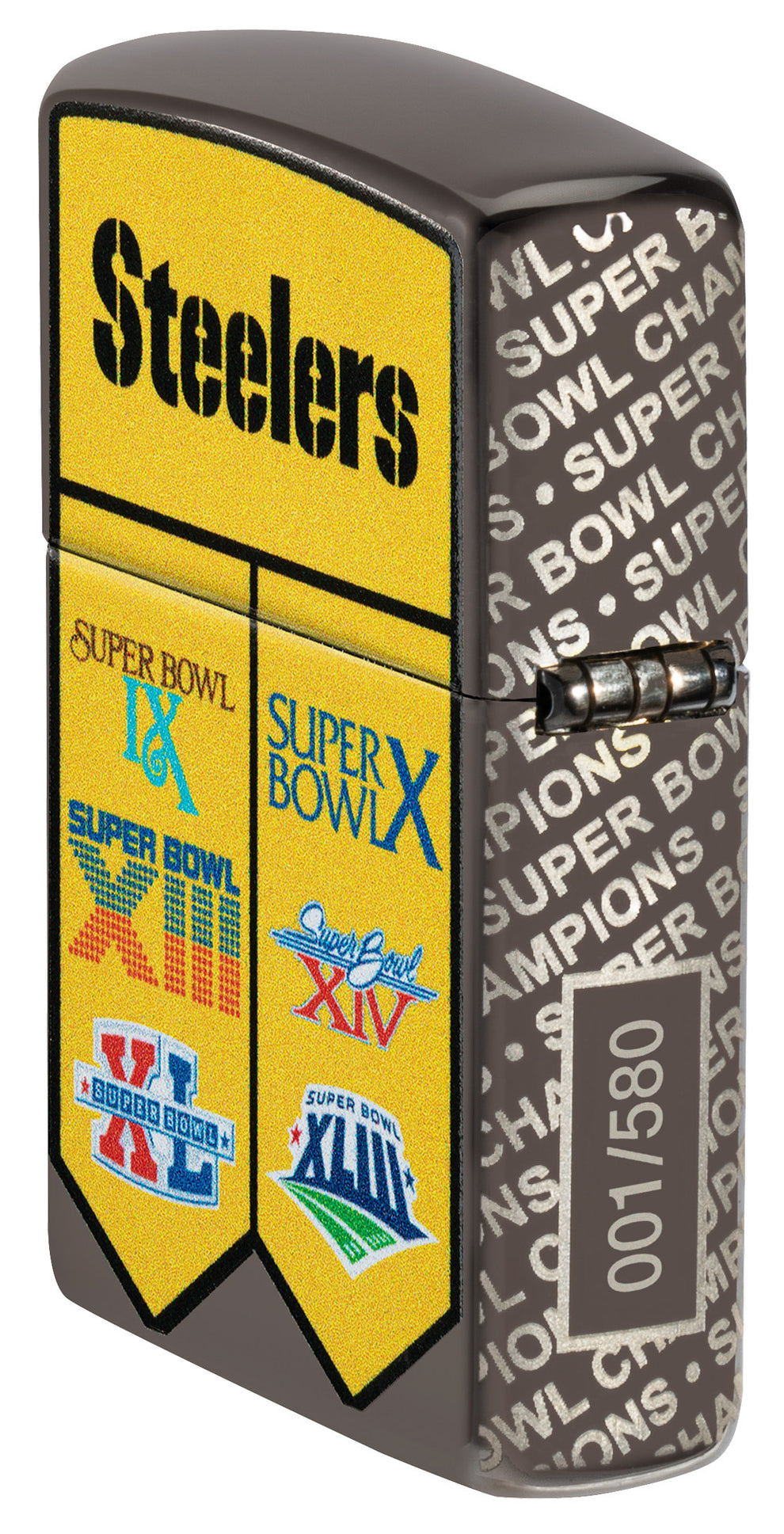 Zippo NFL Pittsburgh Steelers Super Bowl Commemorative Armor Black Ice ...