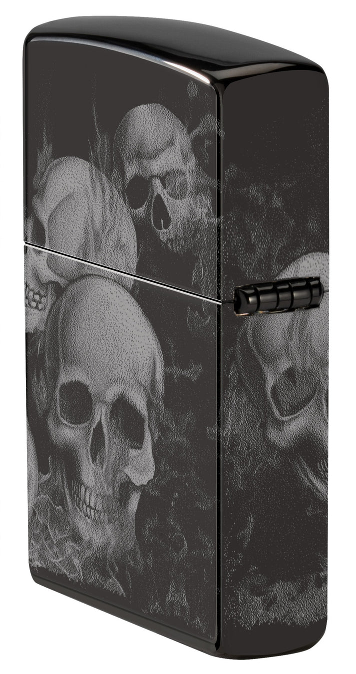 Zippo Skulls High Polish Black Windproof Lighter – Zippo USA