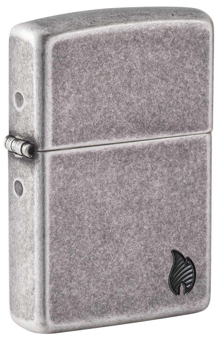 Zippo Armor® Series Flame Antique Silver Windproof Lighter – Zippo USA