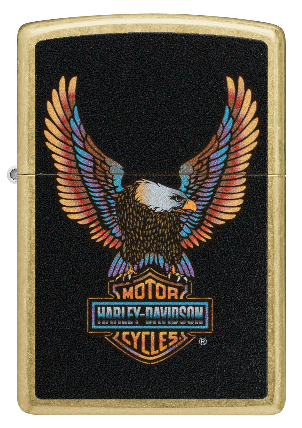 Zippo Harley-Davidson® Eagle Street Brass Windproof Lighter – Zippo USA