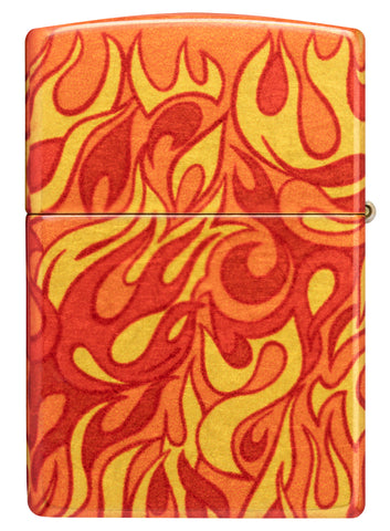 Zippo Fire Design 540 Tumbled Brass Windproof Lighter | Zippo USA