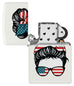 Zippo American Woman Design White Matte Windproof Lighter – Zippo USA