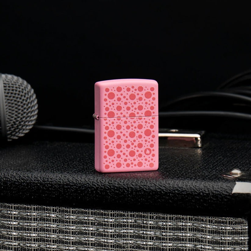 Zippo Polka Dot Design Pink Matte Windproof Lighter – Zippo USA