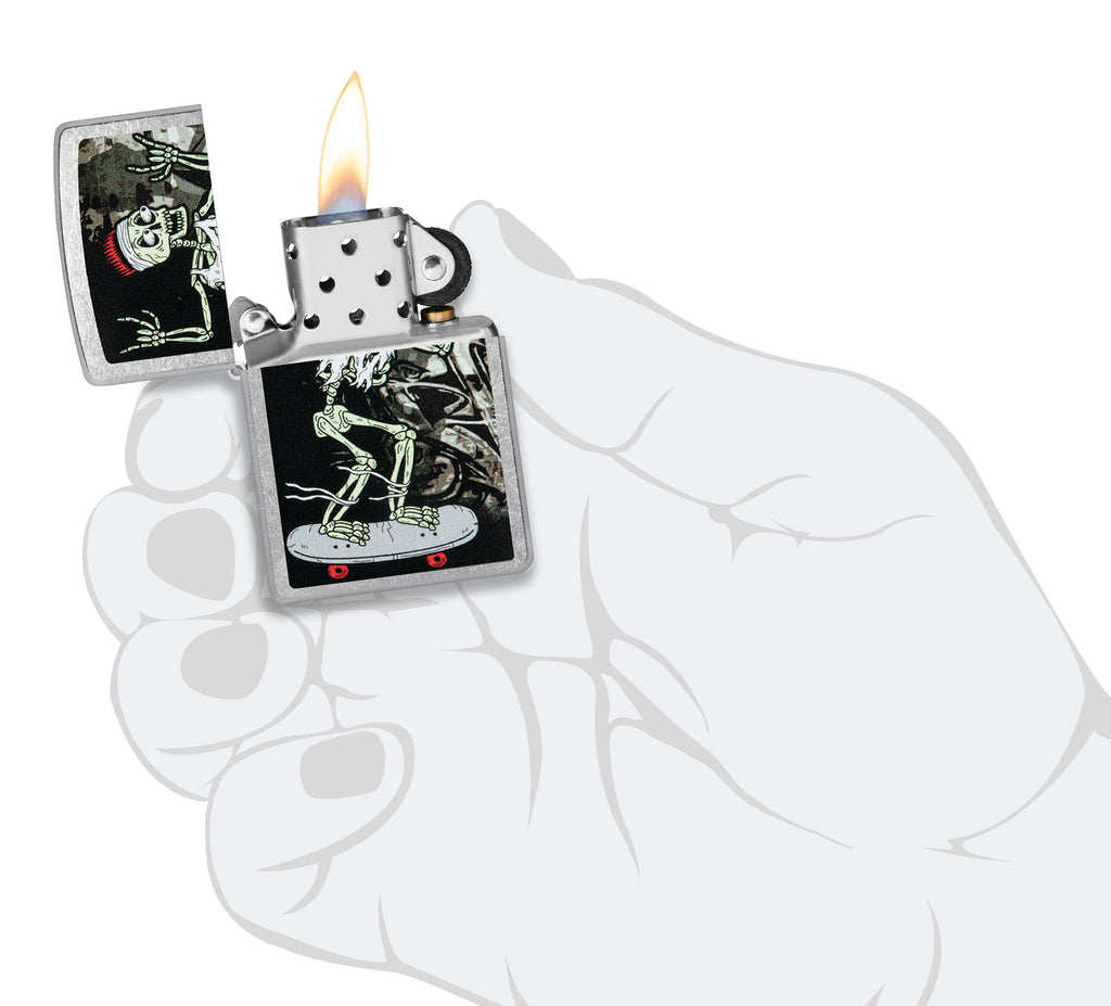 Zippo Skateboard Street Chrome Windproof Lighter | Zippo USA