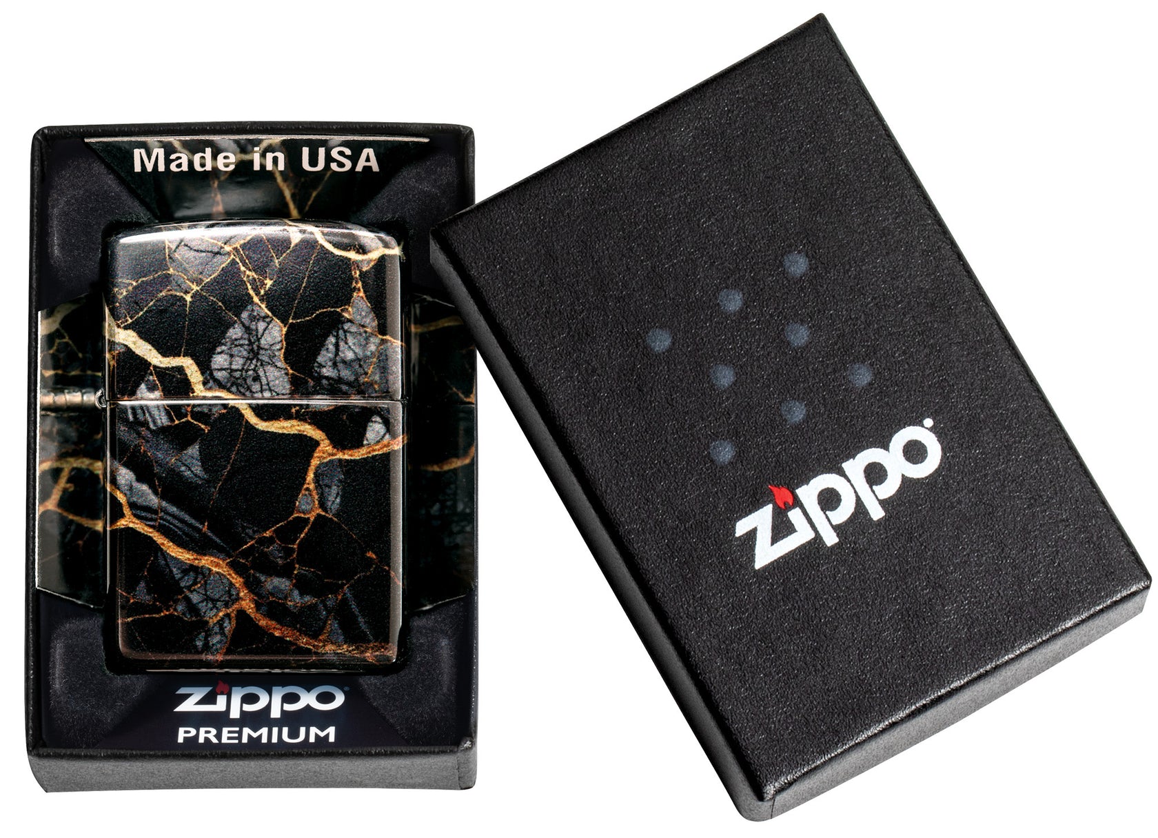Zippo Fusion Marble Design 540 Tumbled Chrome Windproof Lighter – Zippo USA