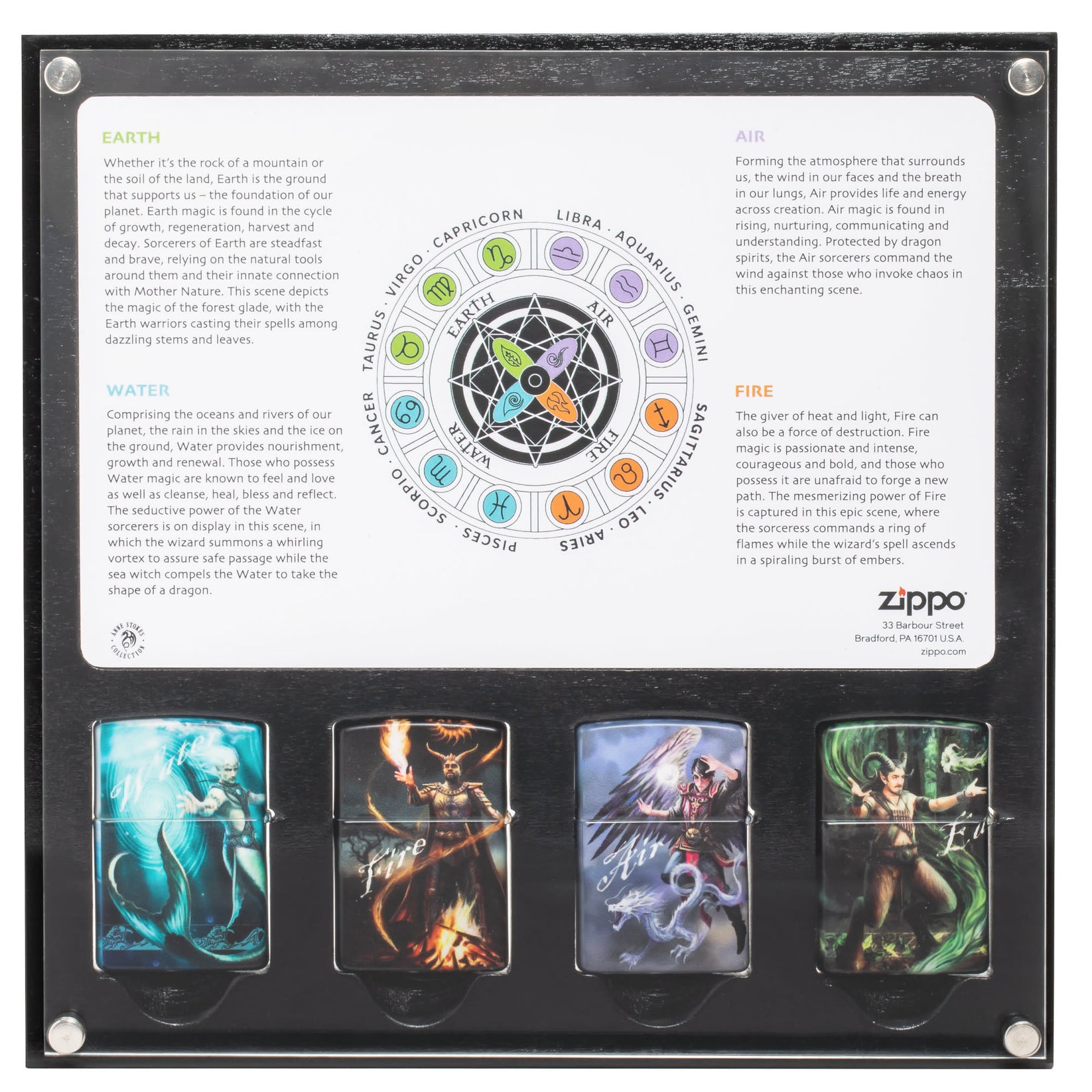 Zippo Anne Stokes Elements 2023 Artist Livestream Windproof Lighters ...