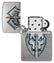 Zippo Medieval Skull Crest Linen Weave Windproof Lighter – Zippo USA