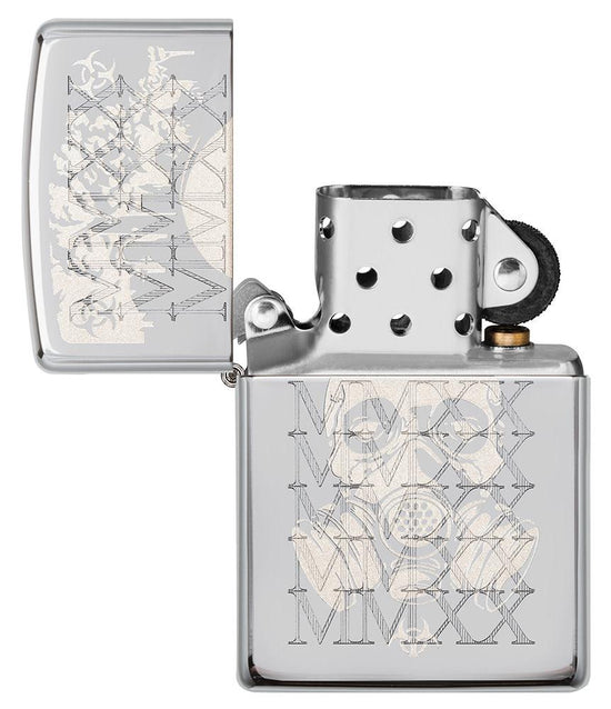 Mask 2020 Design High Polish Chrome Windproof Lighter – Zippo USA
