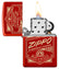 Zippo It Works Design Metallic Red Windproof Lighter – Zippo USA