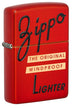 Zippo Red Box Top Design Metallic Red Windproof Lighter – Zippo USA
