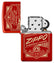 Zippo It Works Design Metallic Red Windproof Lighter – Zippo USA
