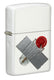 Taped Flint Dispenser Design White Matte Windproof Lighter – Zippo USA