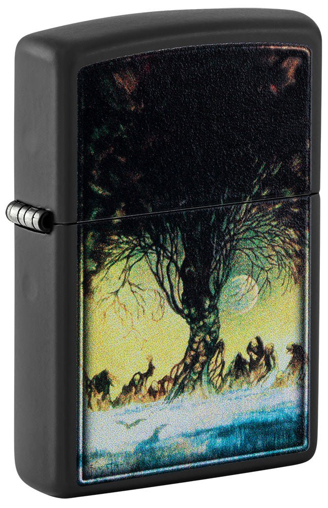 Zippo Frank Frazetta Tree Design Black Matte Windproof Lighter – Zippo USA
