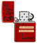 Zippo Red Box Top Design Metallic Red Windproof Lighter – Zippo USA